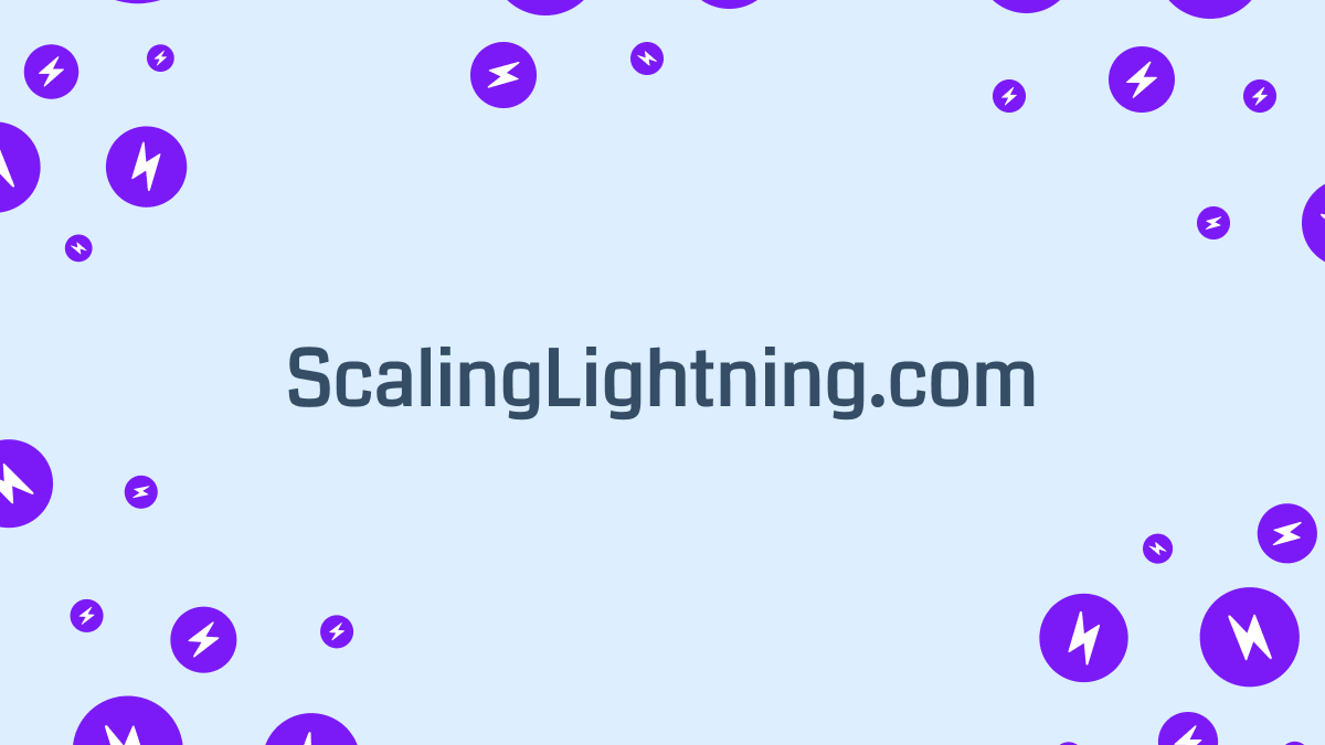 Scaling Lightning Scaling Lightning | Scaling Lightning